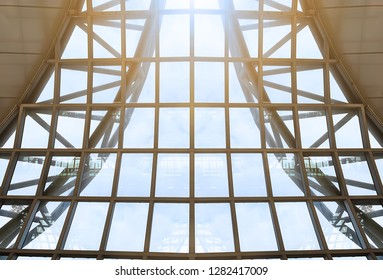 Structure Triangle Metal Ceiling Shining Light Stock Photo 1282417009 | Shutterstock
