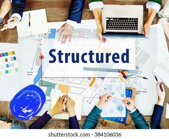 Structured Building Construction Design Plan Concept Stock Photo ...