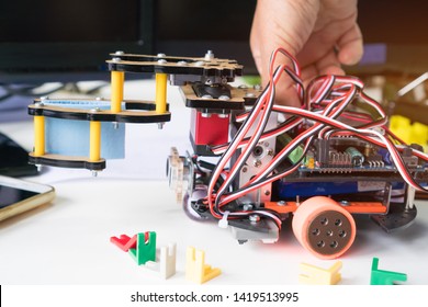 Students Code Learning Car Robotics On Stock Photo 1419513995 ...