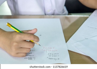 Students Do Math Test Stock Photo 1137826619 | Shutterstock