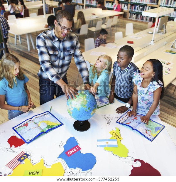 Students Geography Learning Classroom Concept Stock Photo (Edit Now ...