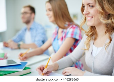 Students At Lesson PPT template 65 | CrystalGraphics