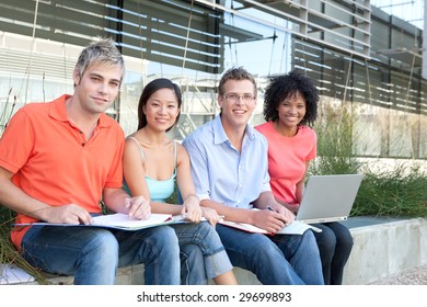 51,710 Students studying outside happy Images, Stock Photos & Vectors ...
