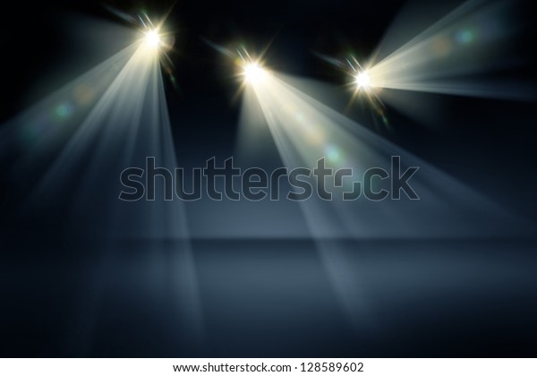 Studio Lights Background Stock Photo (Edit Now) 128589602