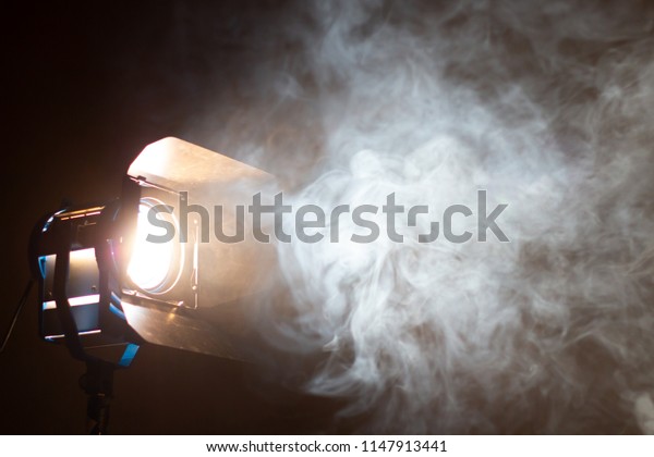 Studio Spotlight Using Background Production Film Stock Photo (Edit Now ...