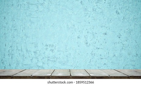 Studio Table Background Blue Wall Stock Photo 1859512366 | Shutterstock