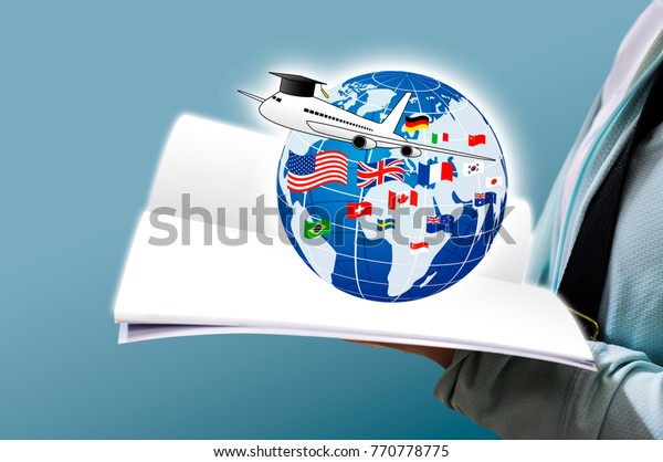 Study Abroad Concept Design Young Woman Stock Photo (Edit Now) 770778775