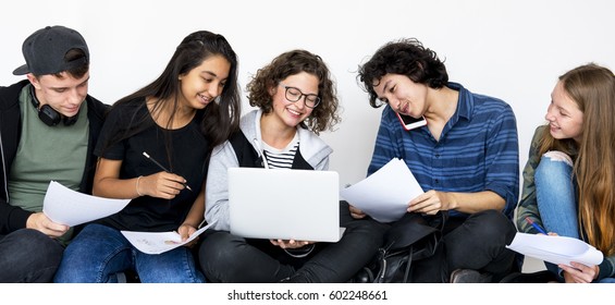 Diverse Group Teenagers Shoot Stock Photo (Edit Now) 741147085