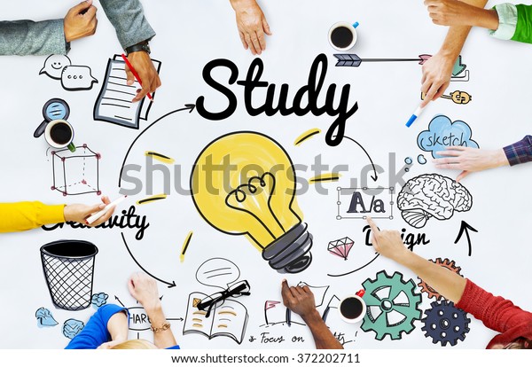 Study Knowledge Education Smart Learning Concept Stock Photo 372202711 ...