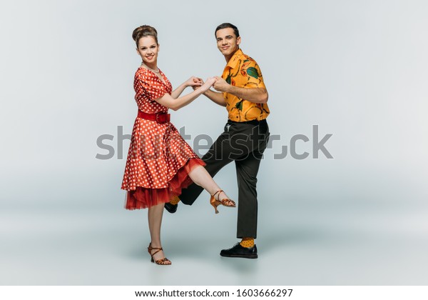 Stylish Dancers Looking Camera While Dancing库存照片1603666297 | Shutterstock