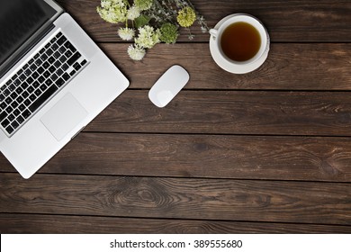 Stylish Workspace Computer Stock Photo 389555680 | Shutterstock