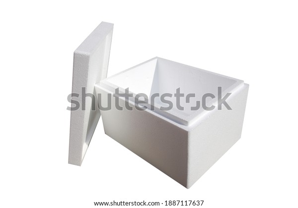 Styrofoam Crate Cold Pack Polystyrene Shipping 库存照片（立即编辑）1887117637