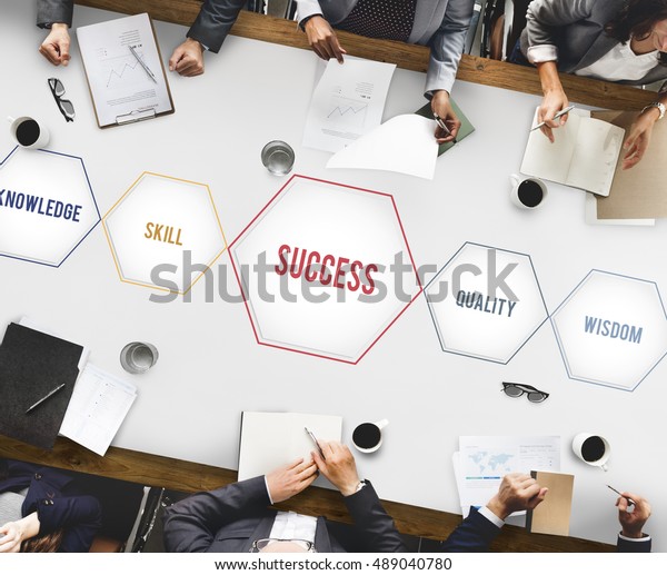 Success Training Development Geometric Forms Graphic Stock Photo (Edit ...