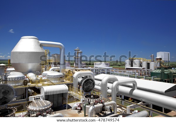 Sugar Cane Industrial Mill Processing Plant Stock Photo 478749574 ...