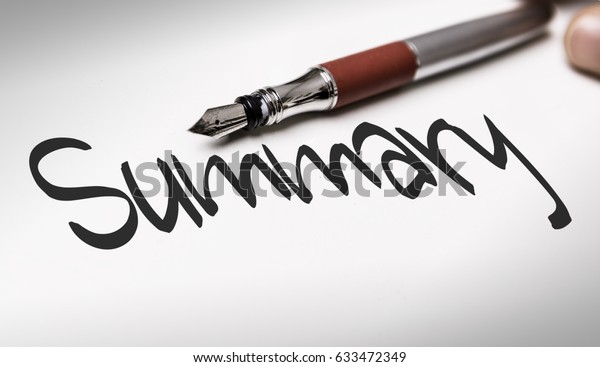 Summary Stock Photo (Edit Now) 633472349