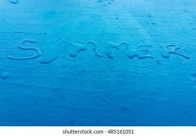 Raining Letters Summer PPT template 51 | CrystalGraphics