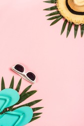 Summer flat lay background featuring background, summer, and beach, a ...