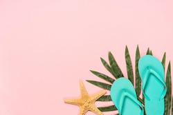 Summer flat lay background featuring background, summer, and beach, a ...