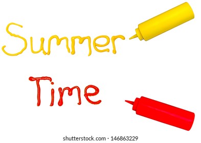 Summer Time Words Summer Time Written Stock Photo 146863229 | Shutterstock