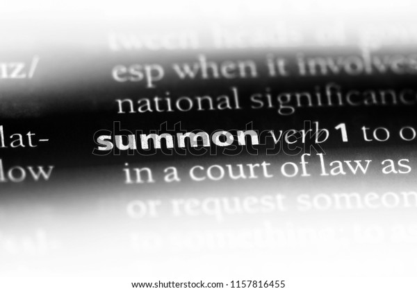 Summon Word Dictionary Summon Concept Stock Photo 1157816455 | Shutterstock
