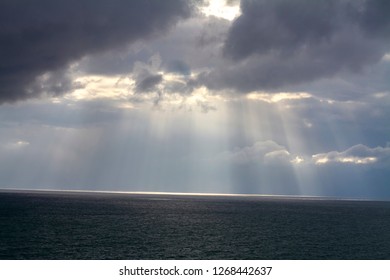 Sun Breaking Through Clouds Stock Photo 1268442637 | Shutterstock