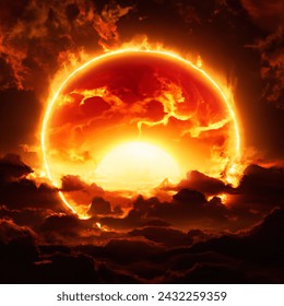 Picture Radiating Hot Sun Sitting Amongst AI-generated image 2472568403 ...