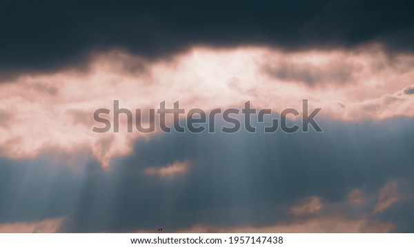 Sun God Rays Through Clouds Stock Photo 1957147438 | Shutterstock