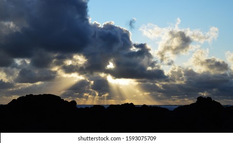 Sun Leaking Through Storm Clouds Stock Photo 1593075709 | Shutterstock