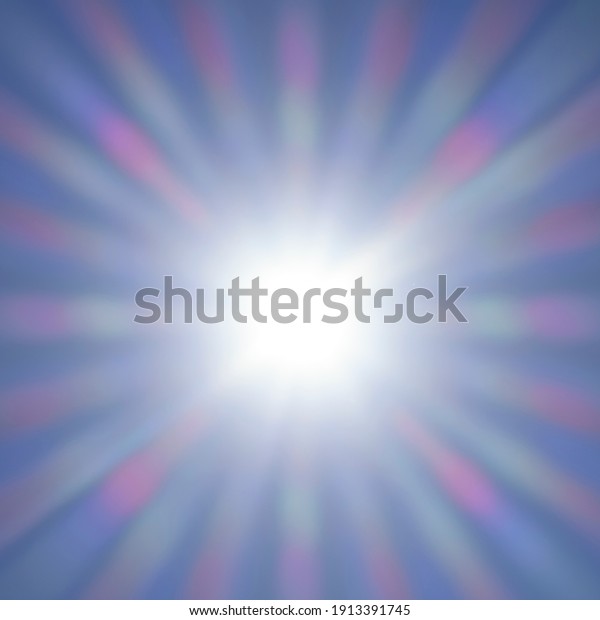 Sun Light Refraction Rays Blurred Background Stock Photo 1913391745 ...