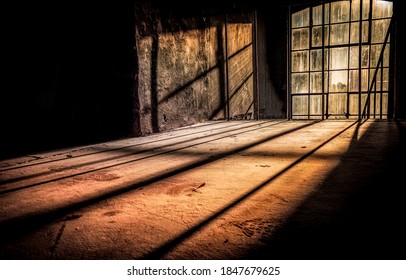 Sun Rays Fall Through Tall Windows Stock Photo (Edit Now) 1847679625
