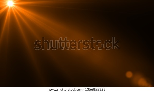 Sun Rays Light Isolated On Black Stock Photo 1356855323 | Shutterstock