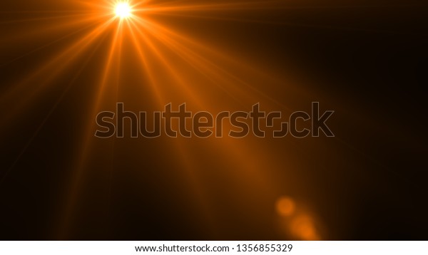 Sun Rays Light Isolated On Black Stock Photo 1356855329 | Shutterstock