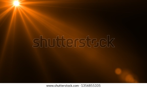 Sun Rays Light Isolated On Black Stock Photo 1356855335 | Shutterstock