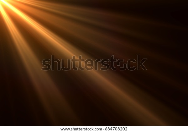Sun Rays Light Isolated On Black Stock Photo (Edit Now) 684708202