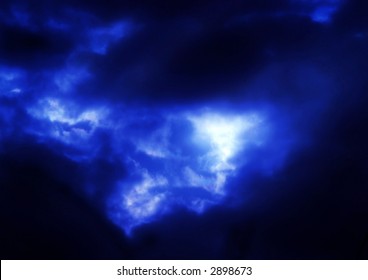 Blue Glowing Ethereal Plasma Flame Space Stock Illustration 787237537 ...