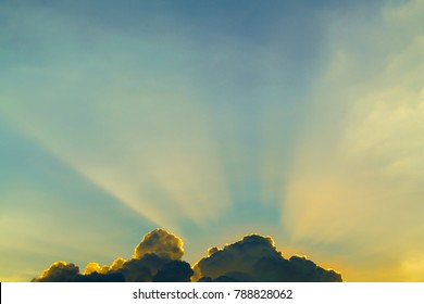 Sun Rays Through Clouds Like Dramatic Stock Photo 788828062 | Shutterstock