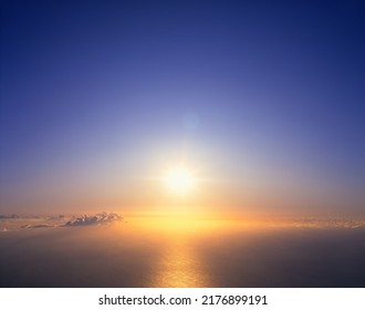 Sun Seen Above Clouds Stock Photo 2176899191 | Shutterstock