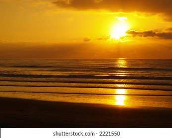 Sun Setting Ocean Stock Photo 2221550 | Shutterstock