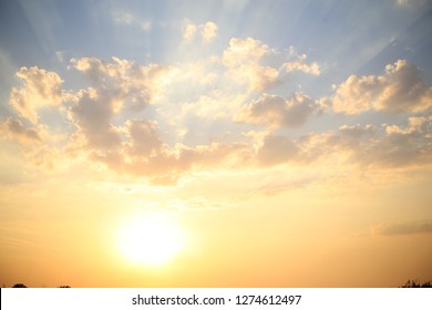 Sun Sky Background Clouds Stock Photo 1274612497 | Shutterstock