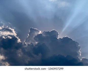 Sunlight Behind Clouds Stock Photo 1343937299 | Shutterstock