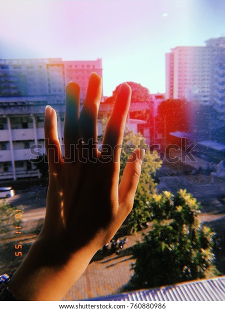 Sunlight Pass Through Hand Stock Photo 760880986 | Shutterstock