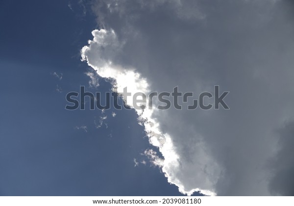 Sunlight Seeping Through White Clouds Dark Stock Photo 2039081180 | Shutterstock