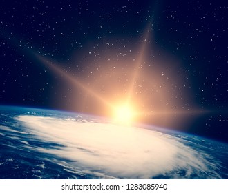 Sunrise Elements This Image Furnished By Stock Photo 1227145831 ...
