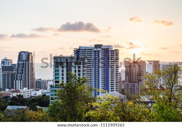 Sunset Behind Building Stock Photo 1111909265 | Shutterstock
