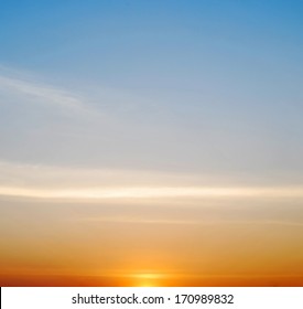 Sunset Blue Sky Clouds Stock Photo 170989832 | Shutterstock