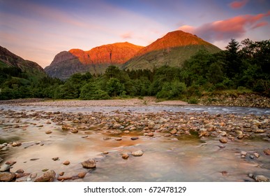 Sunset Glencoe Stock Photo 672478129 | Shutterstock
