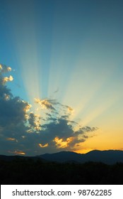 15,274 Sun rays over mountains Images, Stock Photos & Vectors ...