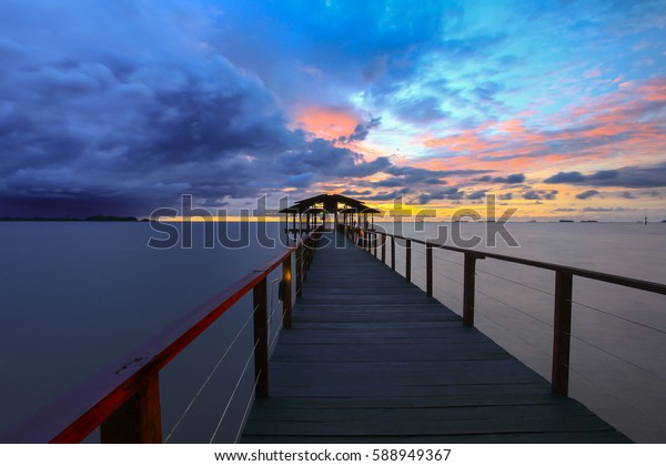 Sunset Sabah Borneo Stock Photo 588949367 | Shutterstock