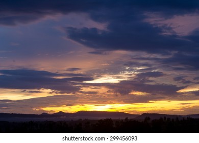 Before Sunset Nature River Sky Landscape Stock Photo 1449693134 ...