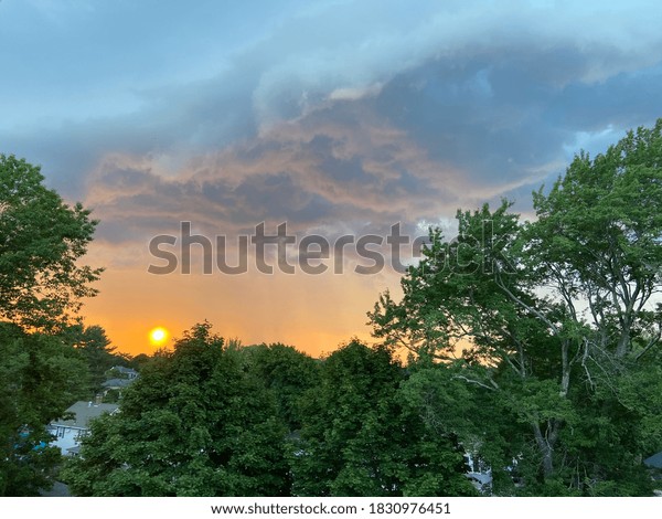 Sunset Sky Clouds Pretty Outside Stock Photo 1830976451 | Shutterstock